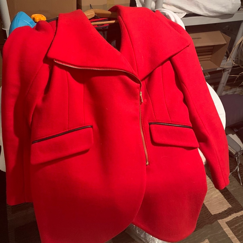 French Connection Tulip Asymmetrical Coat - Gem